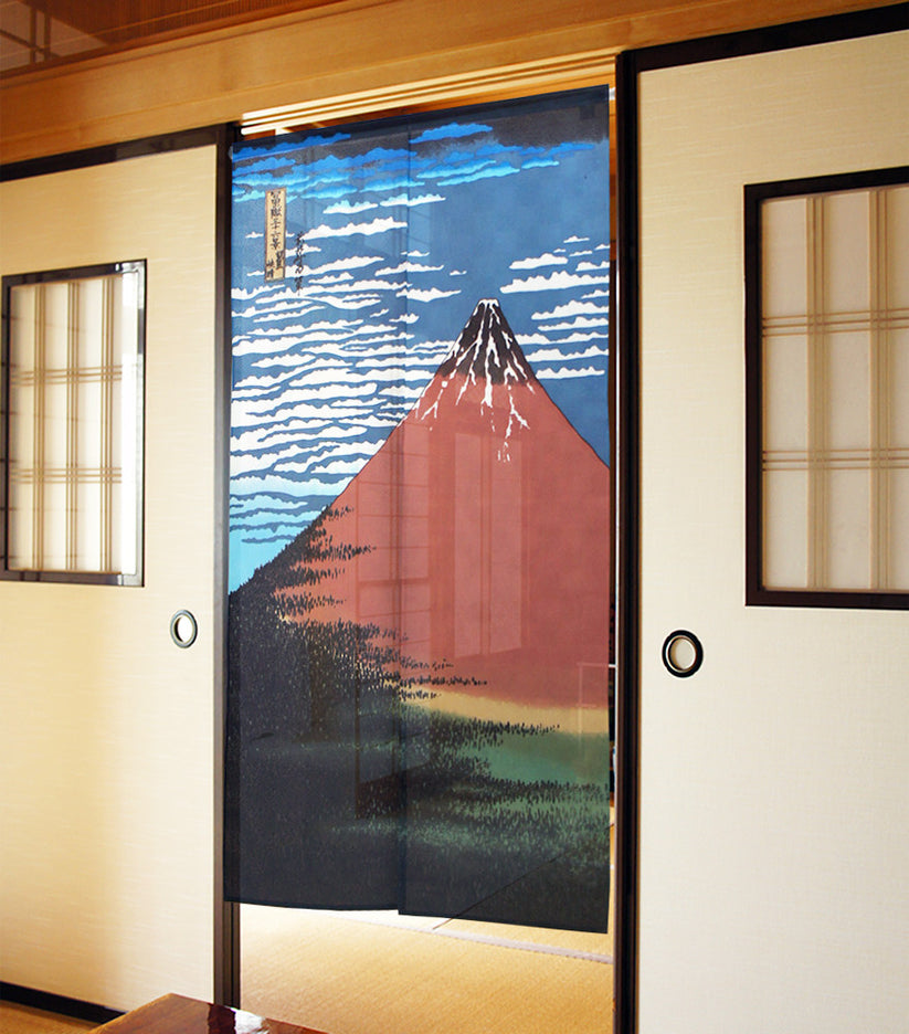 Noren - Red Mt. Fuji – nanao kimono